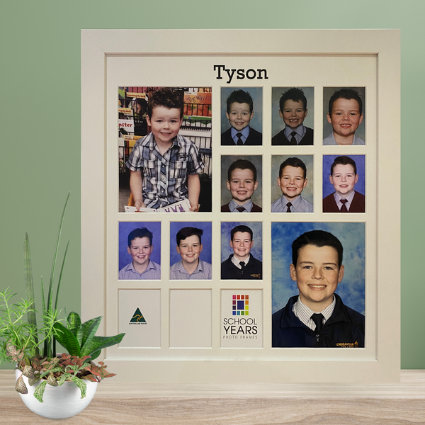 Personalised Large School Years Photo Frame (with Pre-School) - WHITE ...