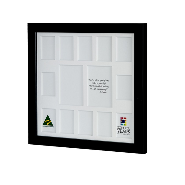 Signature Small School Years Photo Frames (with Pre-School) - BLACK