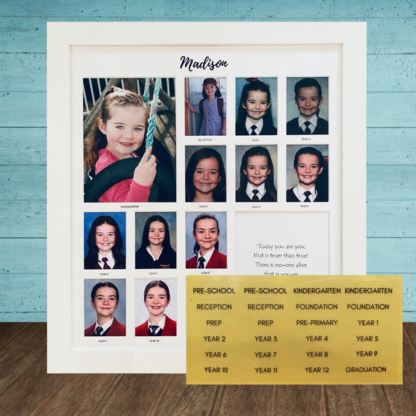 Year Level Stickers - 1 Sheet - School Years Photo Frames